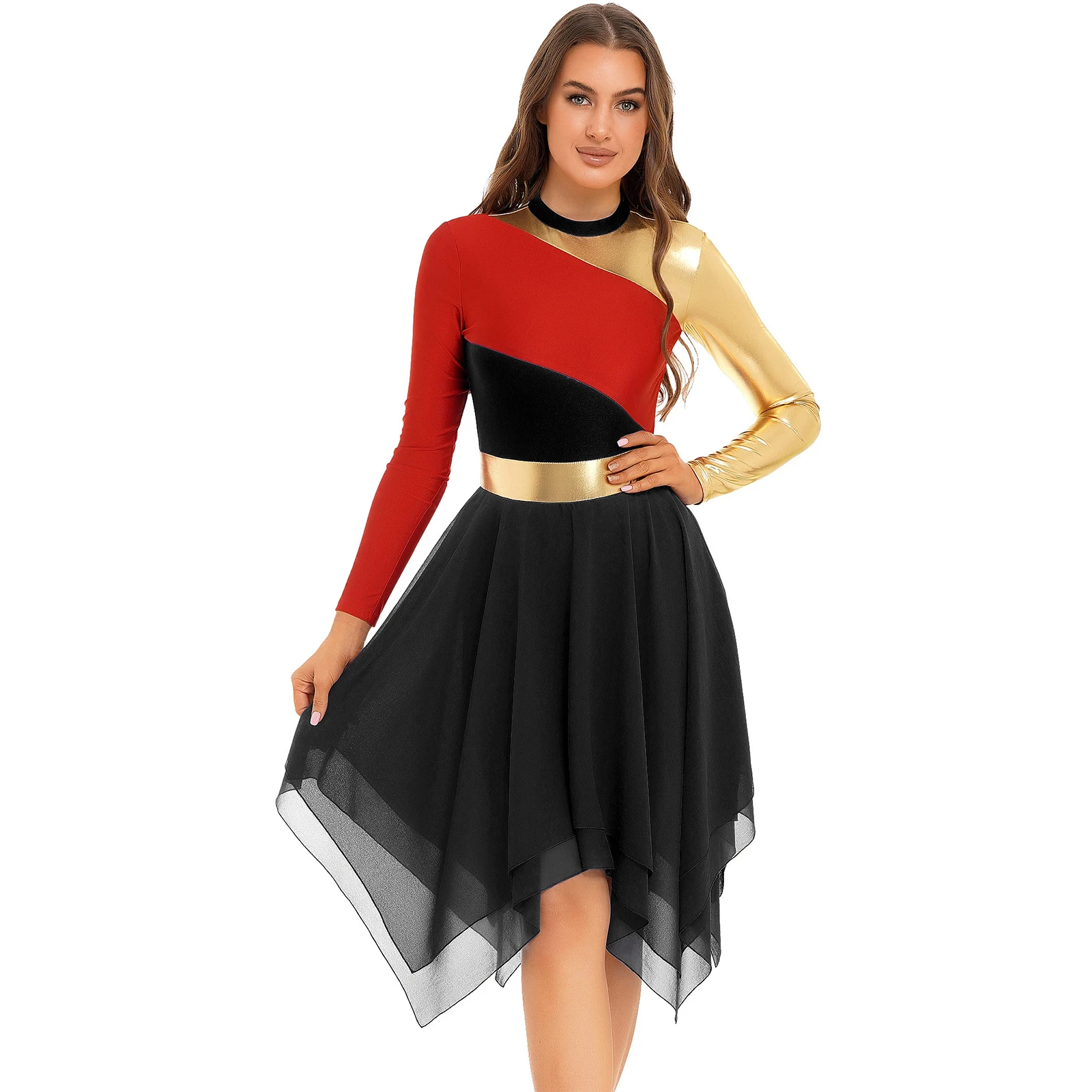 Womens-Ballet-Lyrical-Dance-Performance-Costume-Liturgical-Praise-Waltz ...