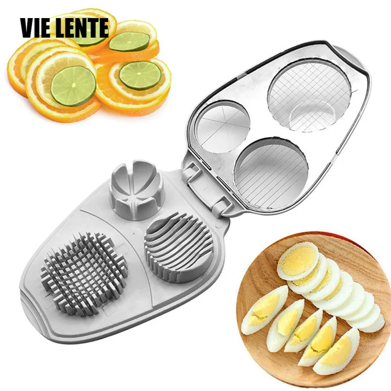 Egg Cutter Egg Chopper for Hard Boiled Eggs Egg Slicers Stainless Steel ...