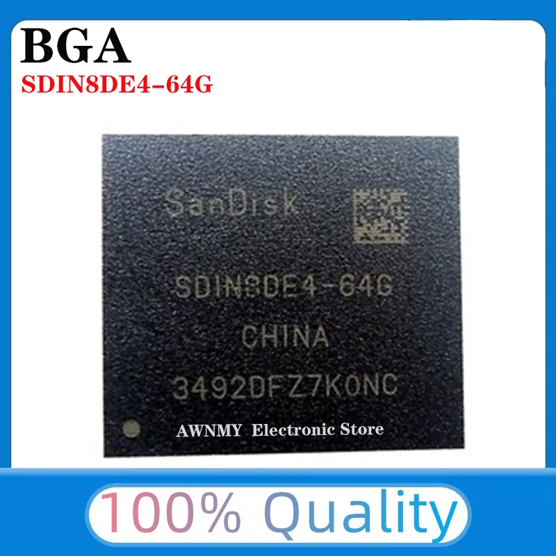 Nuovo originale SDIN8DE4-64G BGA-153 SDIN8DE4-64 BGA153 8DE4-64G EMMC 64GB Flash Chip