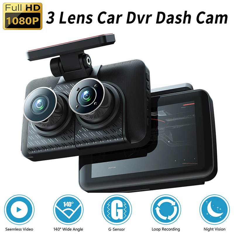 Dual-Lens-Dash-Cam-for-Cars-HD-1080P-Car-Video-Recorder-Night-Vision-G ...
