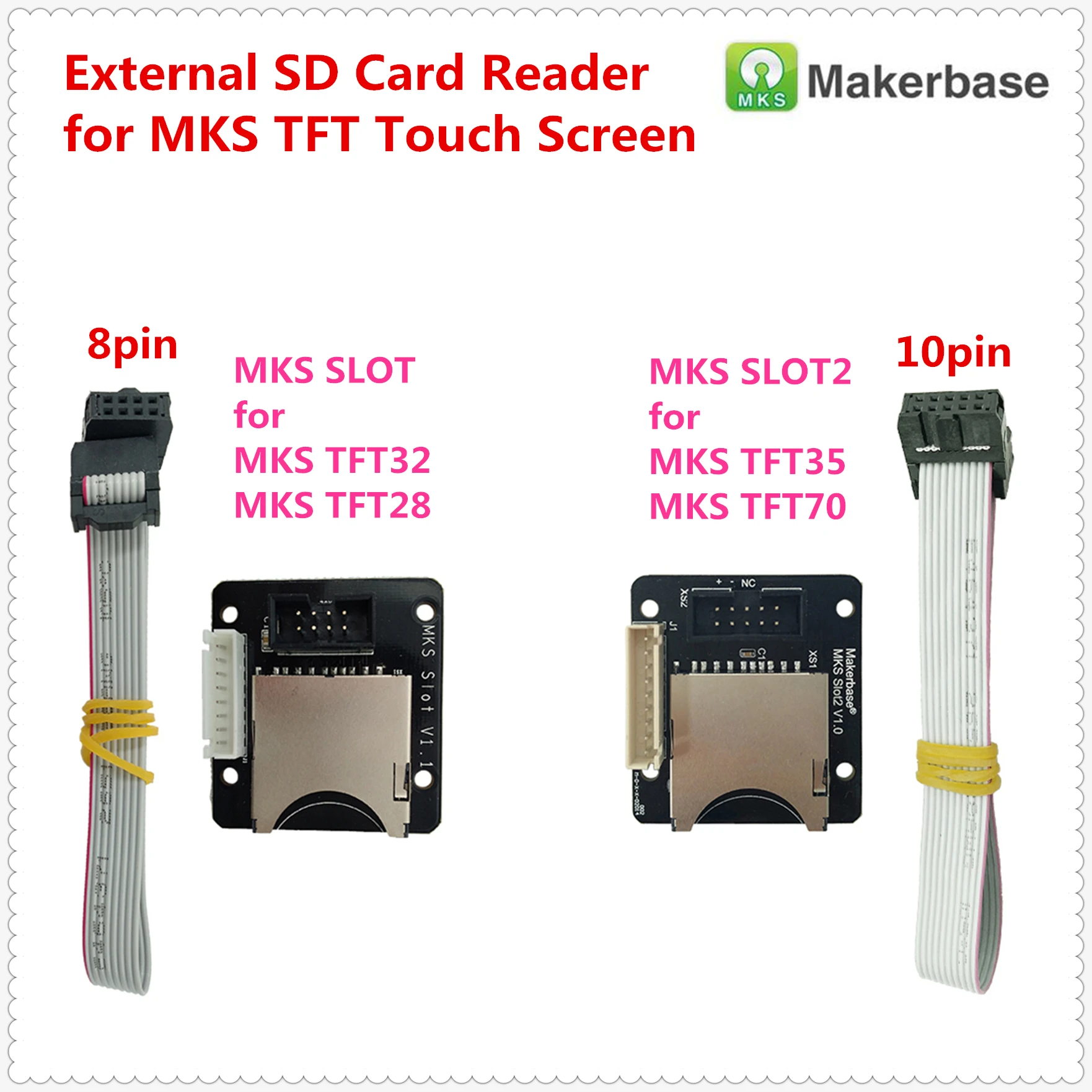 Mks Slot / Slot2 Breakout Adapter External Sd Card Reader Module Extra ...