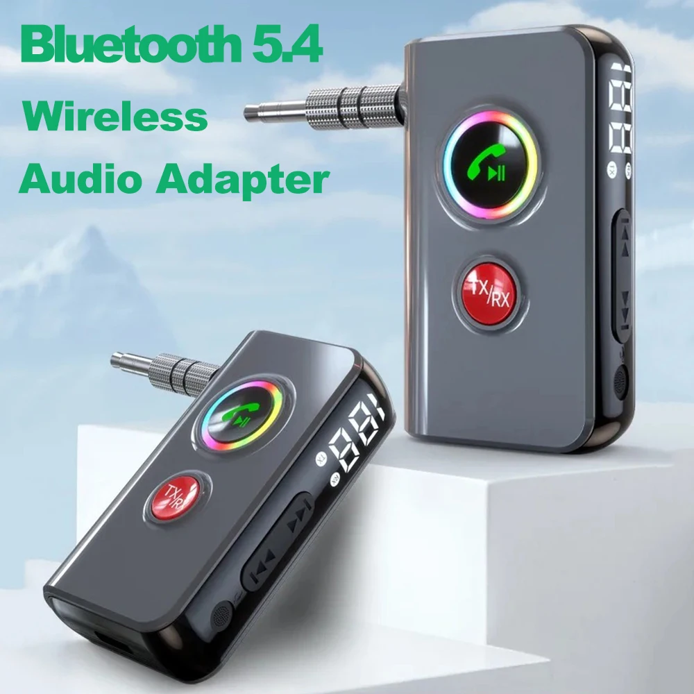 2-in-1-Wireless-Bluetooth-5-4-Receiver-Transmitter-3-5mm-Aux-Jack-Music ...