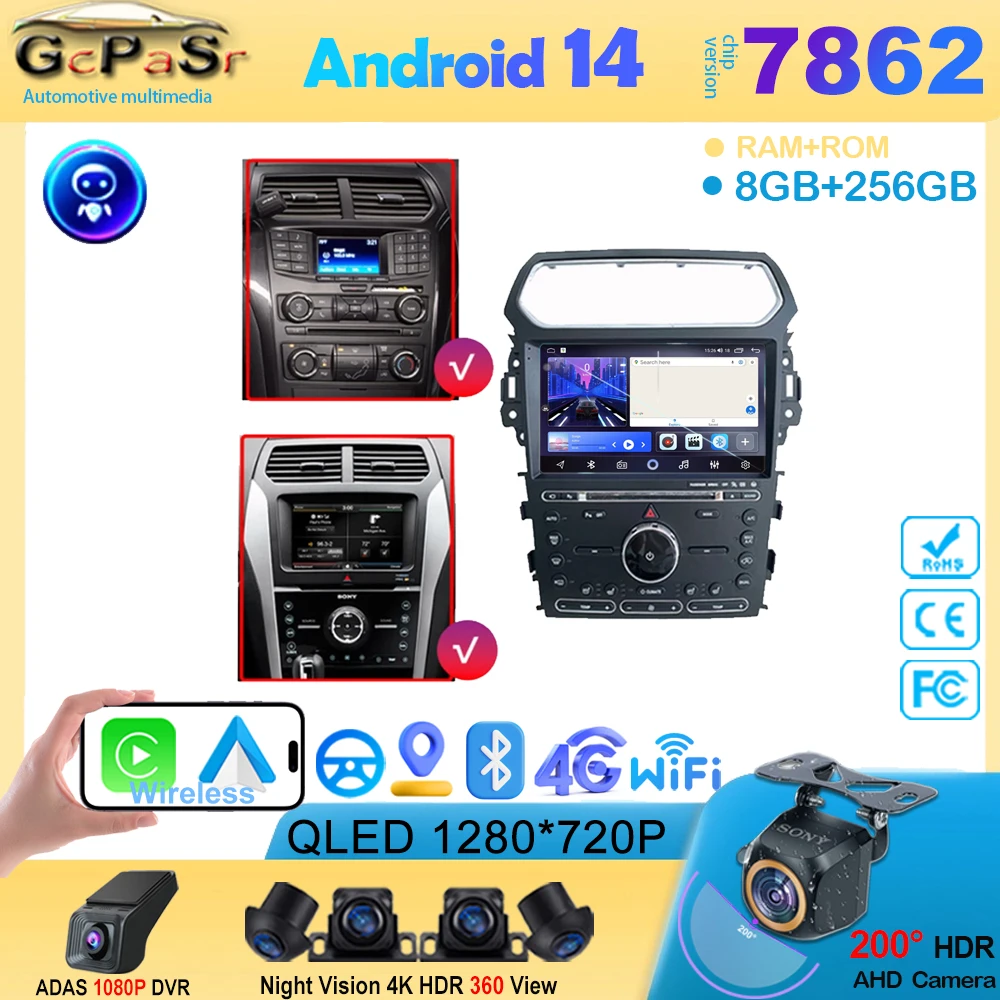 Autoradio-Android-14-For-Ford-Explorer-5-2011-2019-Radio-Stereo ...