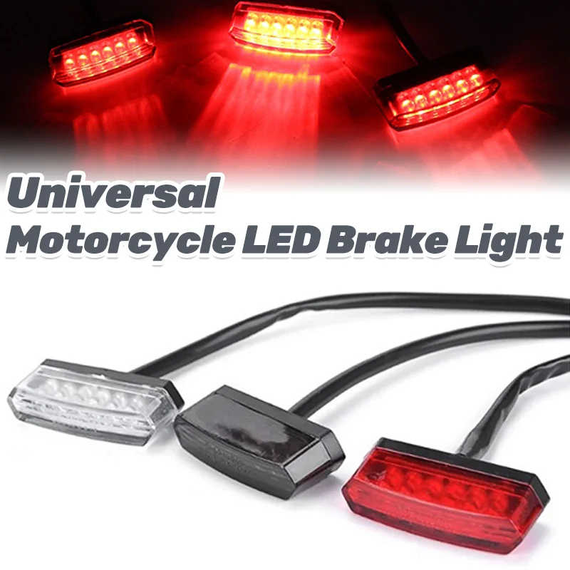 12V Motorcycle Tail Light LED High Brightness Rear Brake Lamp Stop ...
