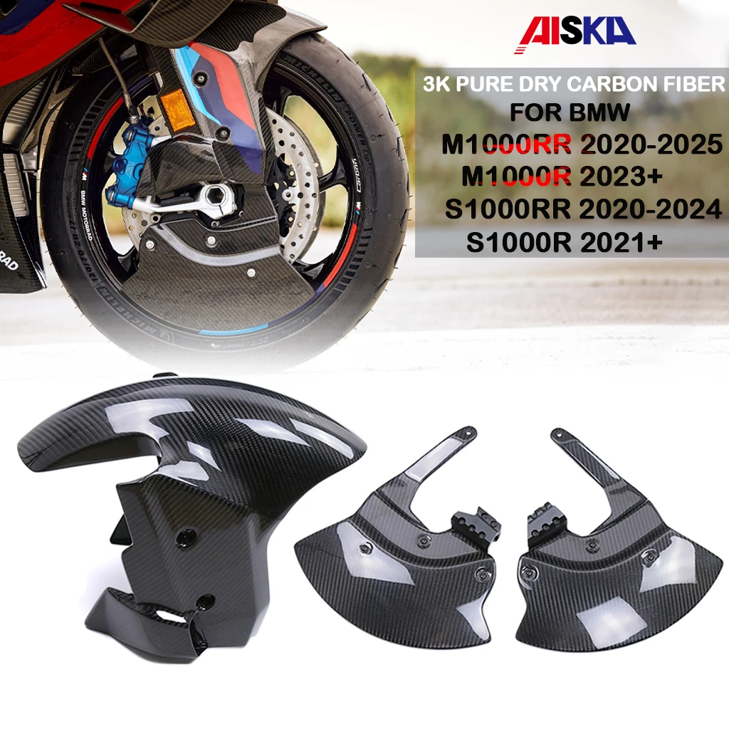 Motorcycle Accessories Front Fender Caliper Radiator Pure Dry Carbon ...