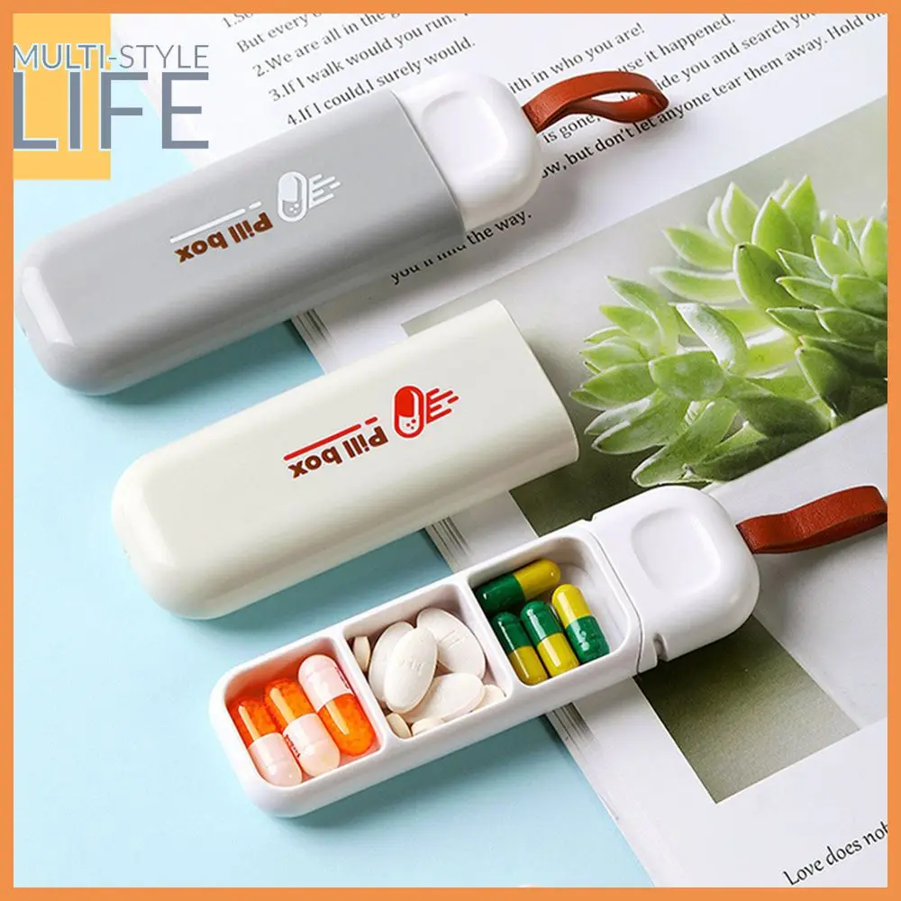 External-Safety-Lock-Portable-Pill-Box-Portable-Compartment-Medicine ...