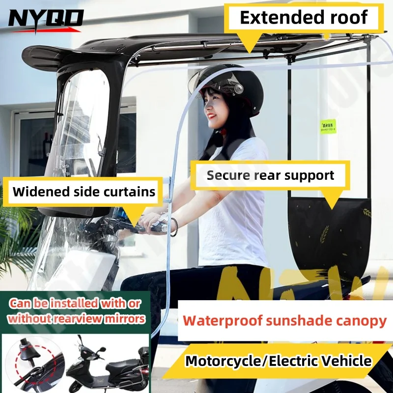 High-Quality-Thickened-Canopy-Motorcycle-Canopy-Umbrella-Awning ...
