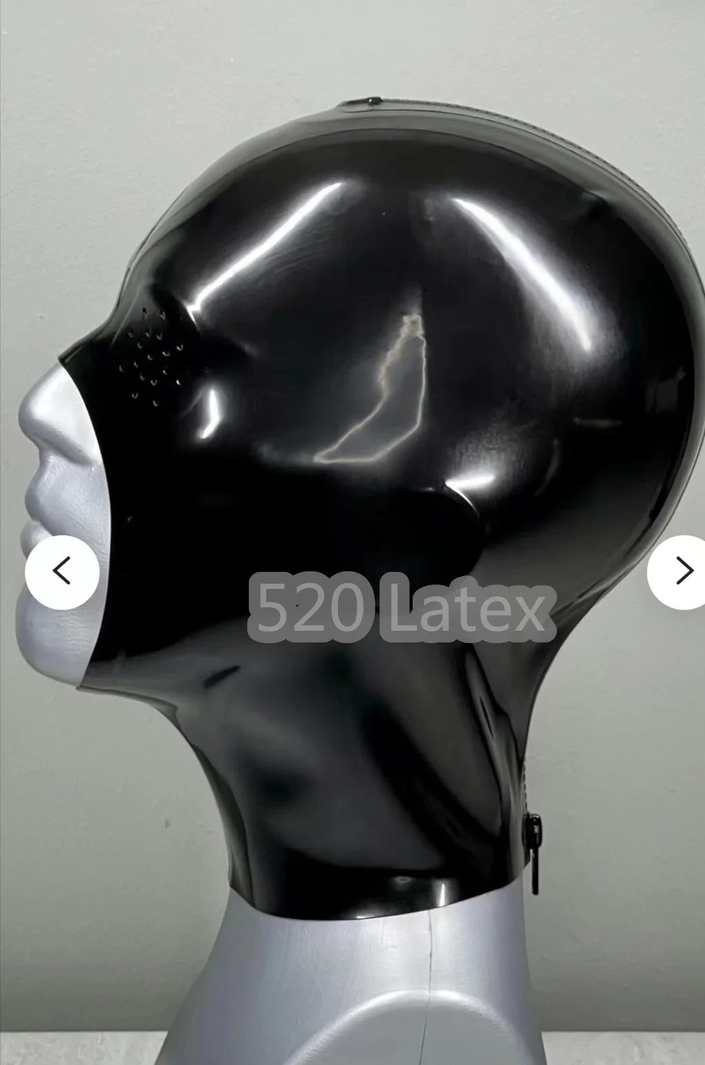 100-Latex-Hood-Fly-Eye-Open-Mouth-And-Nose-Part-Mask-with-Back-Zipper ...