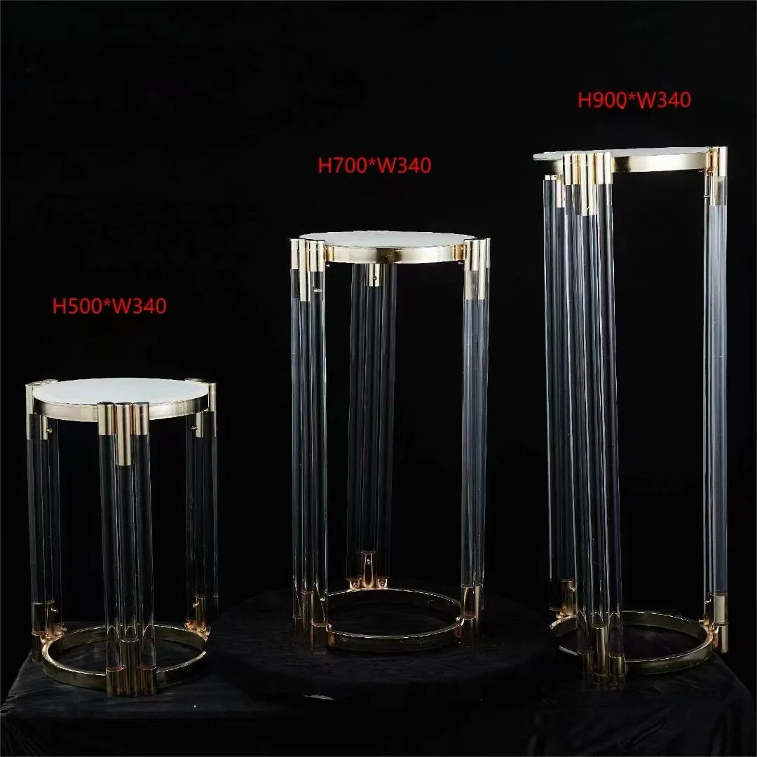 Cylinder-Circular-Column-Round-Risers-Flower-Iron-Stand-Display-Party ...