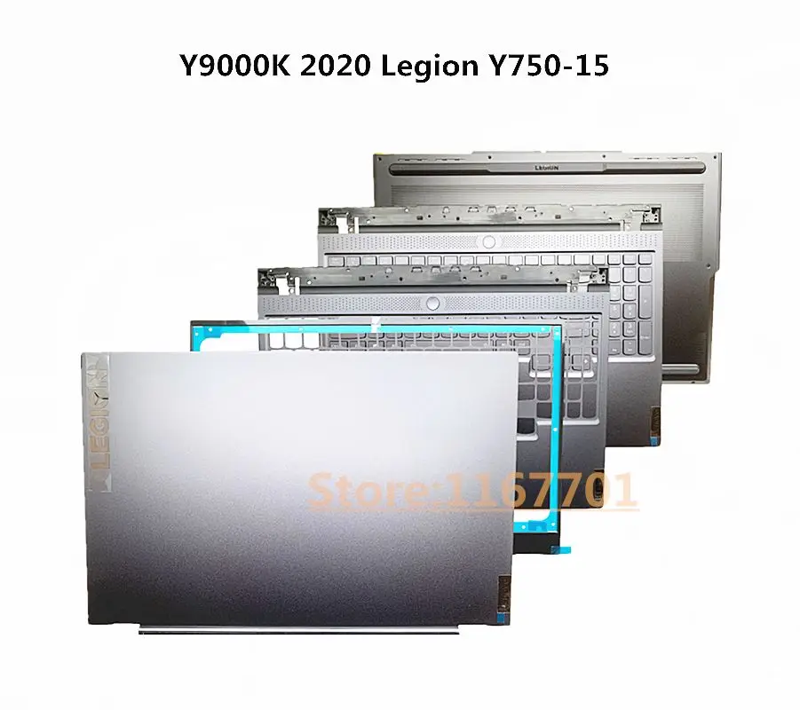 노트북 상단 베젤 상단 키보드 하단 케이스 커버 쉘, Lenovo Rescuer Y9000K Legion 7 15IMH Y750 ...