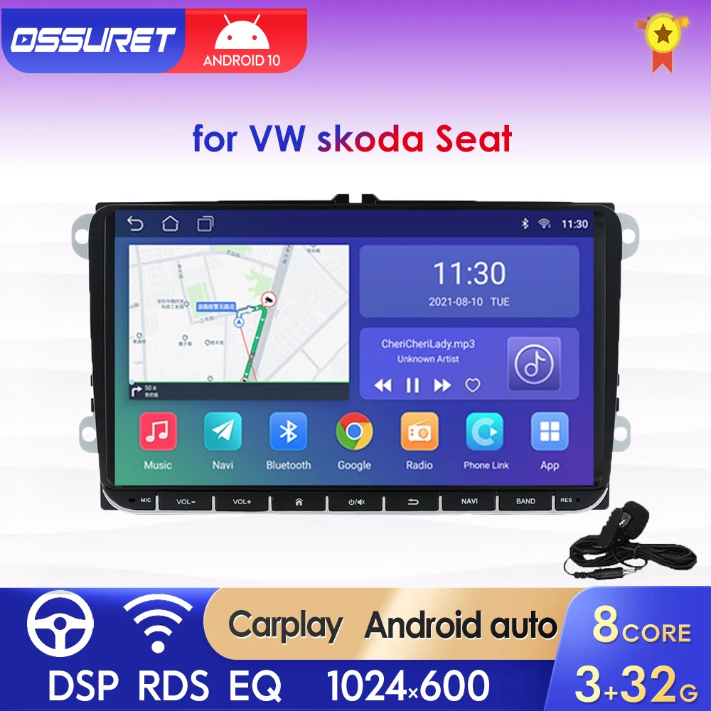 Android Car Radio For Vw Golf 5 Polo Sedan Passat B6 Cc Radio Touran ...