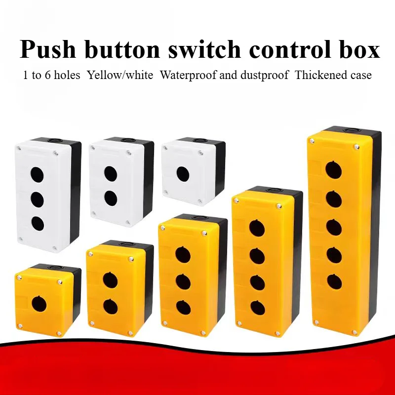 Waterproof-button-box-switch-control-box-1-2-3-4-5-6-hole-industrial ...