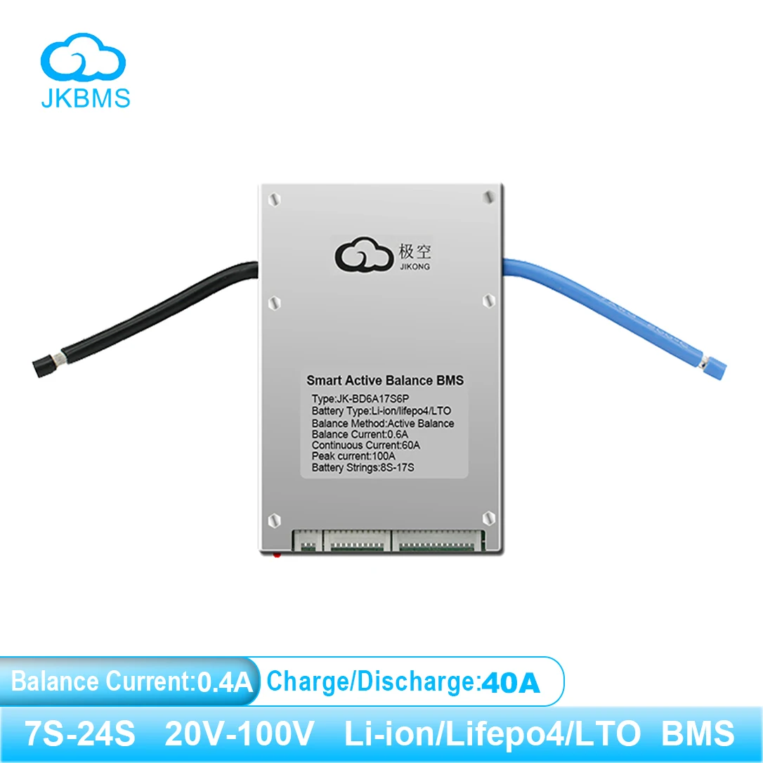 JK SMART BMS 0,4a Balance activo 40A BMS 8S 9S 10S 11S 12S 13S 14S 15S ...