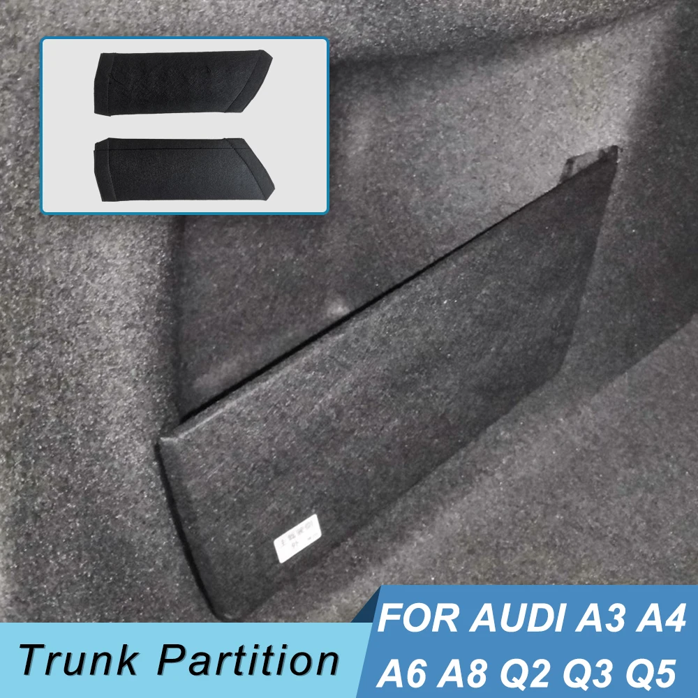 For-Audi-A3-A4-A6-A8-Q2-Q3-Q5-Car-Accessories-Flannel-Auto-Trunk-Side ...