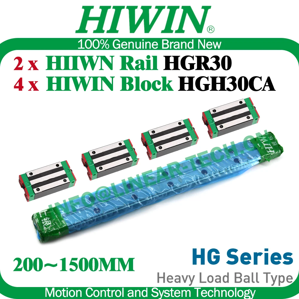Genuine HIWIN HGH30CA Carriage Slide Block HGR30 Linear Guide 300 400 ...
