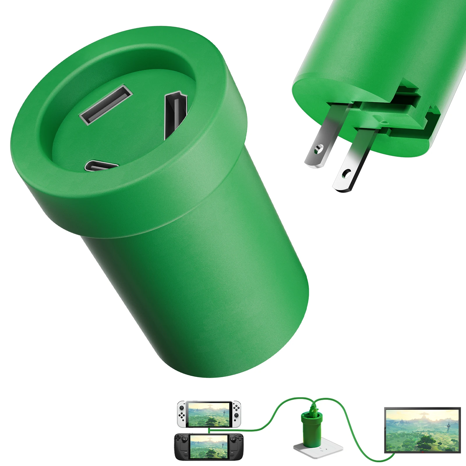 Switch charger dock For Nintendo OLED/Lite 65W charging dock and hub ...
