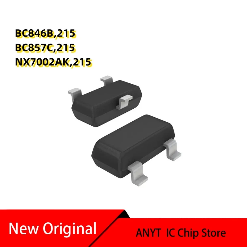 NEW-100PCS-lot-BC846B-215-BC846-BC857C-215-BC857-NX7002AK-215-NX7002 ...