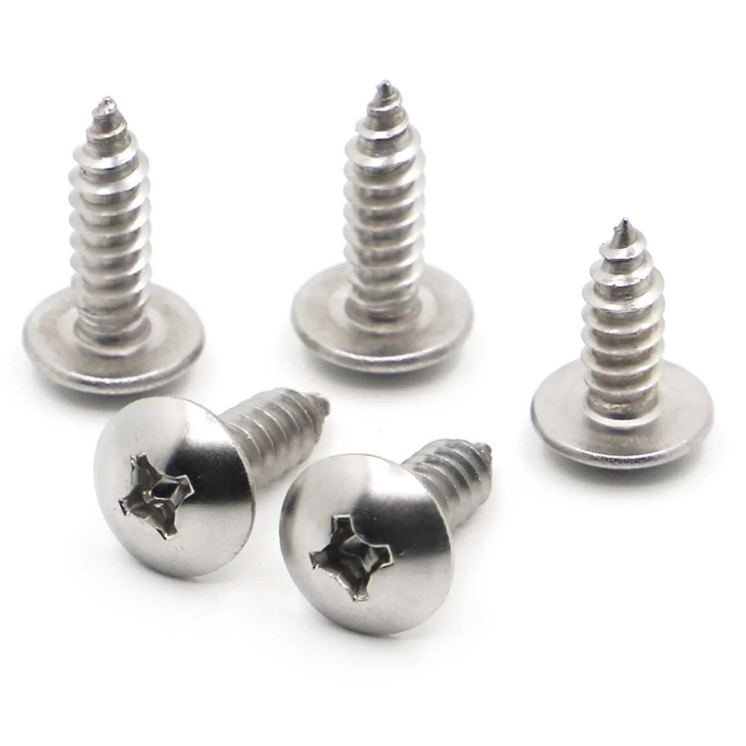 10/20pcs Phillips Recessed Truss Head Self-tapping Screw M3 M4 M5 M6 304 Stainless Steel Cross ...