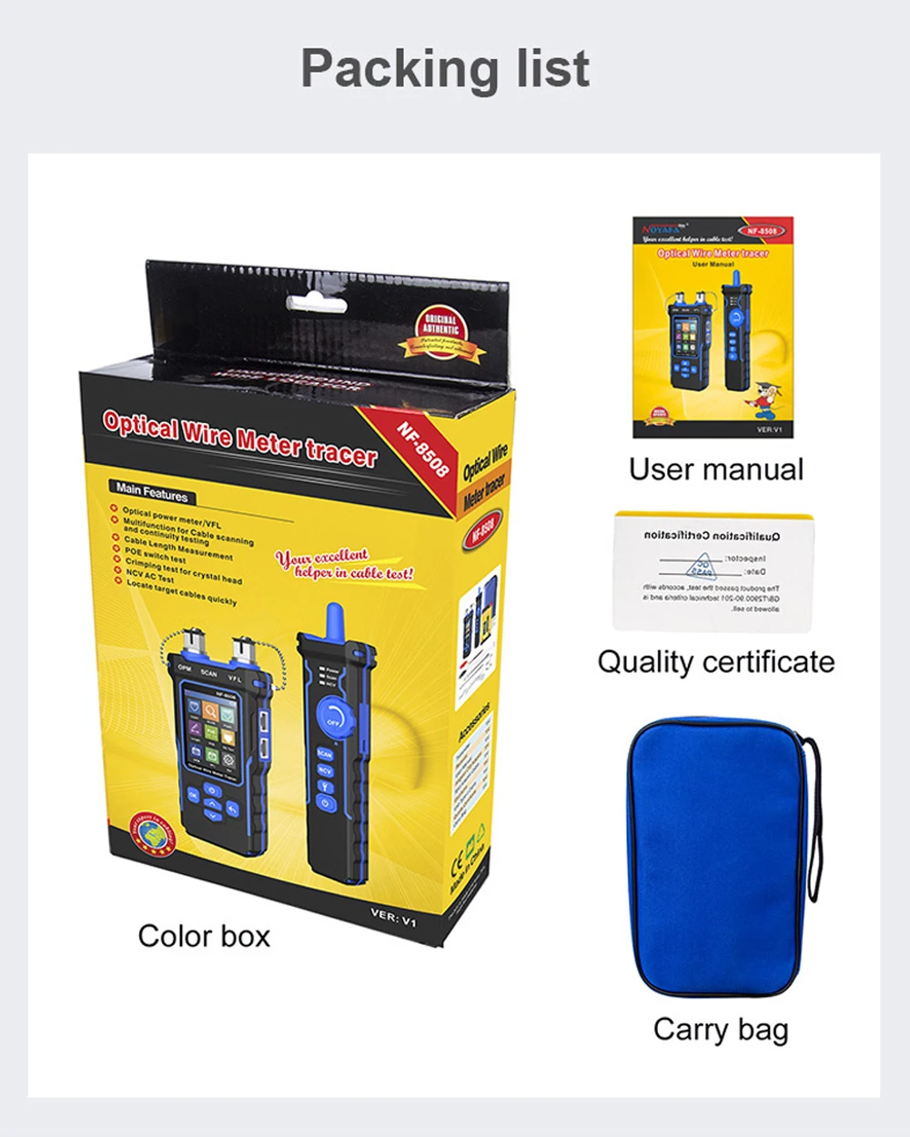 NOYAFA NF-8508 Тестер сетевых кабелей | AliExpress
