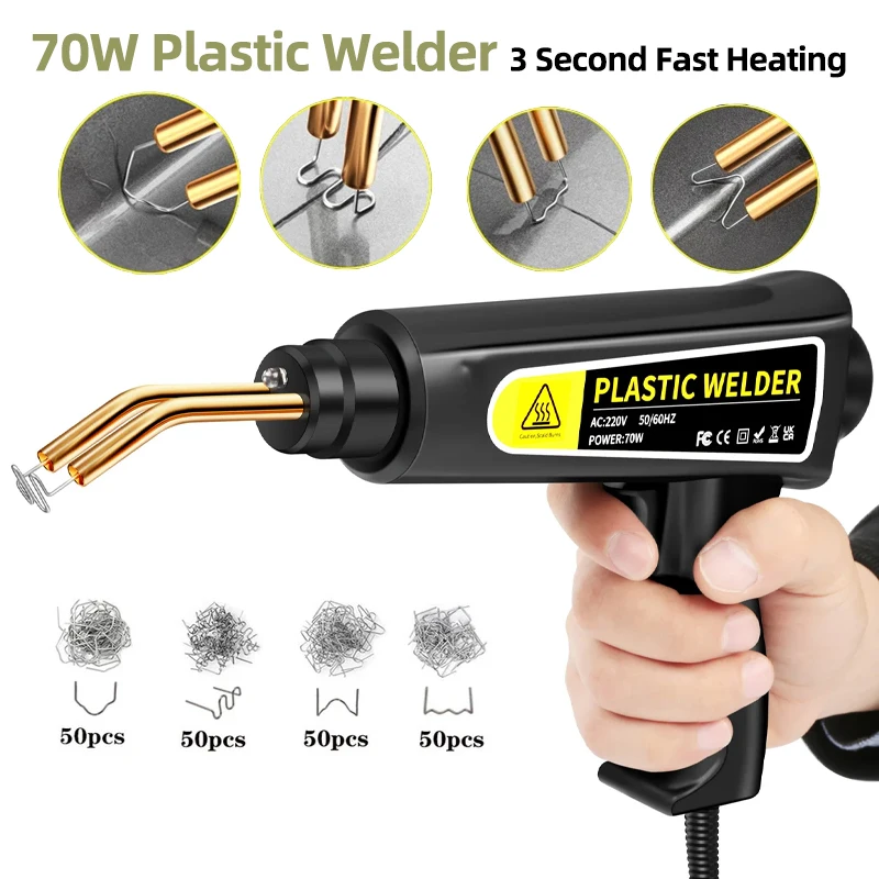 Plastic Welder 200Pcs Hot Stapler Welding Machine Soldering Iron for ...