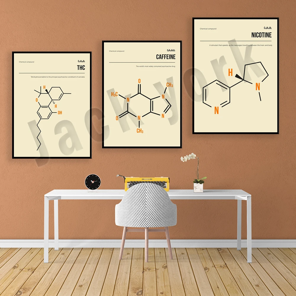 LSD-Molecule-Nicotine-Molecule-THC-Weed-Molecule-Caffeine-Molecule ...