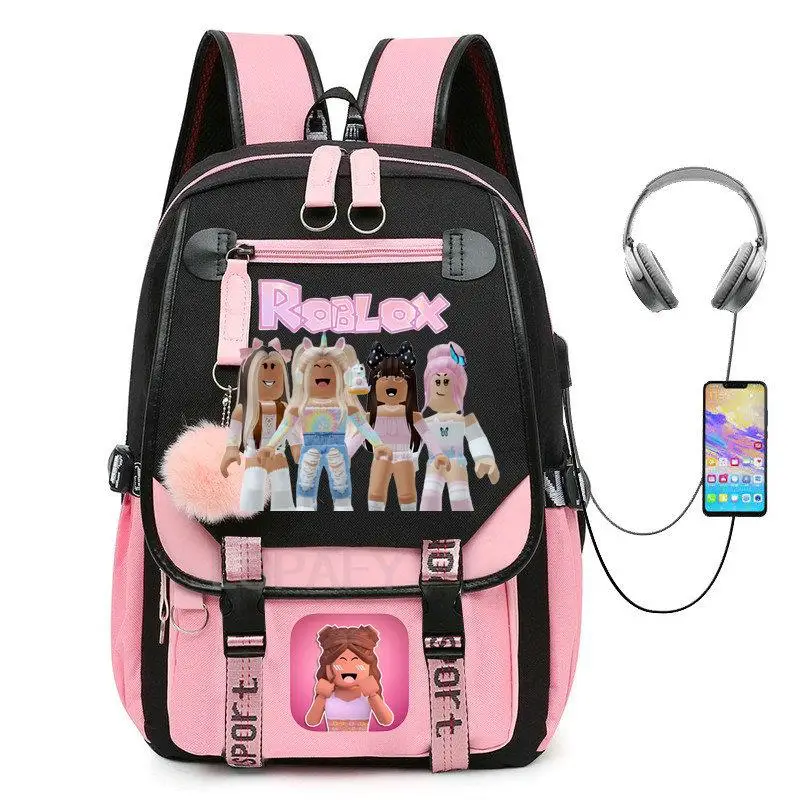School-Bags-Hot-Roblox-Woman-Usb-Backpacks-3D-Cartoon-Boys-Girls ...