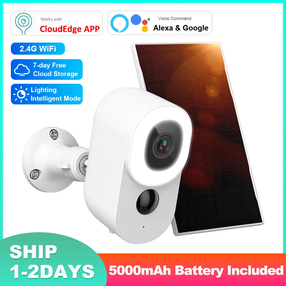 3MP-Outdoor-WiFi-Security-Camera-Rechargeable-Battery-Solar-Night ...