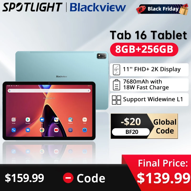 World-Premiere-Blackview-Tab-16-Tablet-Android-8GB-256GB-11-2K-Display ...