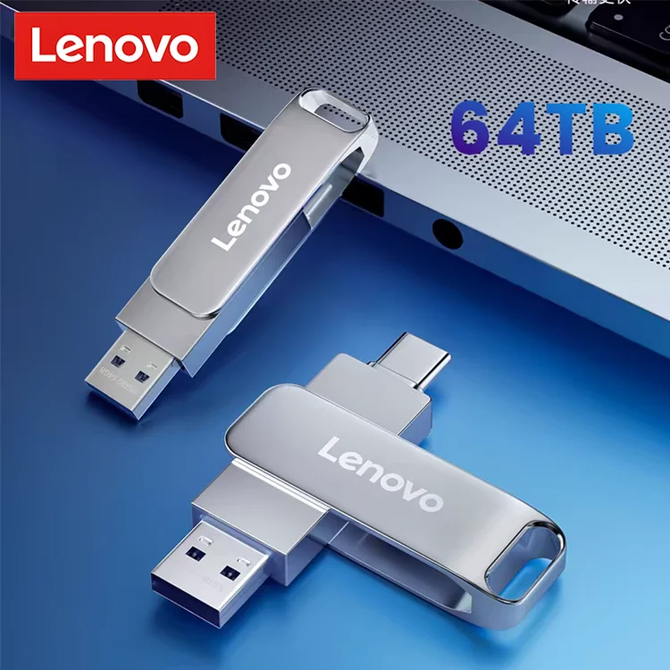 Lenovo-unidad-Flash-USB-2024-de-64TB-Pendrive-de-Metal-de-transferencia-de-alta-velocidad ...