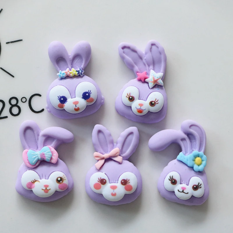 10 Pcs New Disney Cute Cartoon Rabbit Series Resin Cabochon ...