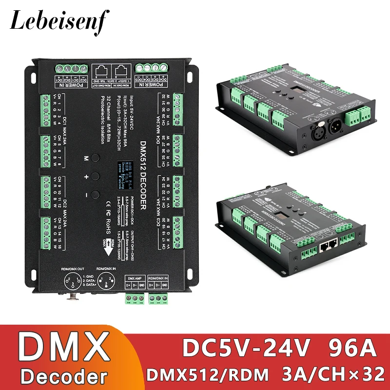 Decodificador-DMX512-de-32-canales-convertidor-de-se-al-PWM-controlador ...