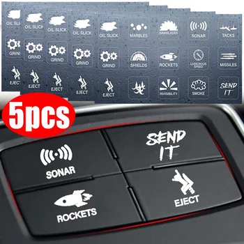 Car Window Button Creative Switch Stickers Lifter Novelty Decals Cars ...
