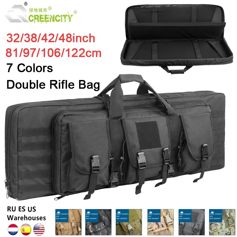 32 38 42 Inch Double Rifle Case Bag Outdoor Tactical Gun Case Rifle ...