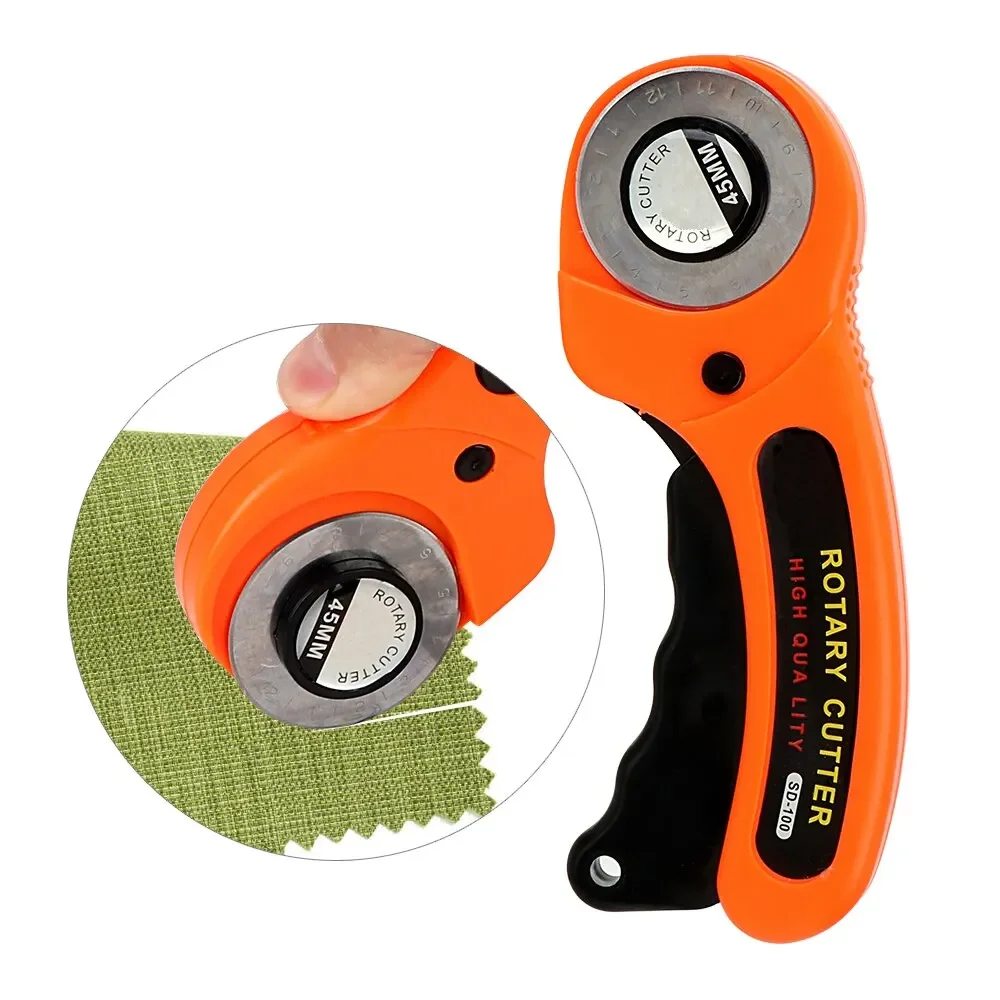 New 45mm Rotary Paper Hardware Fabric Cutting Knife Roller Wheel Round ...