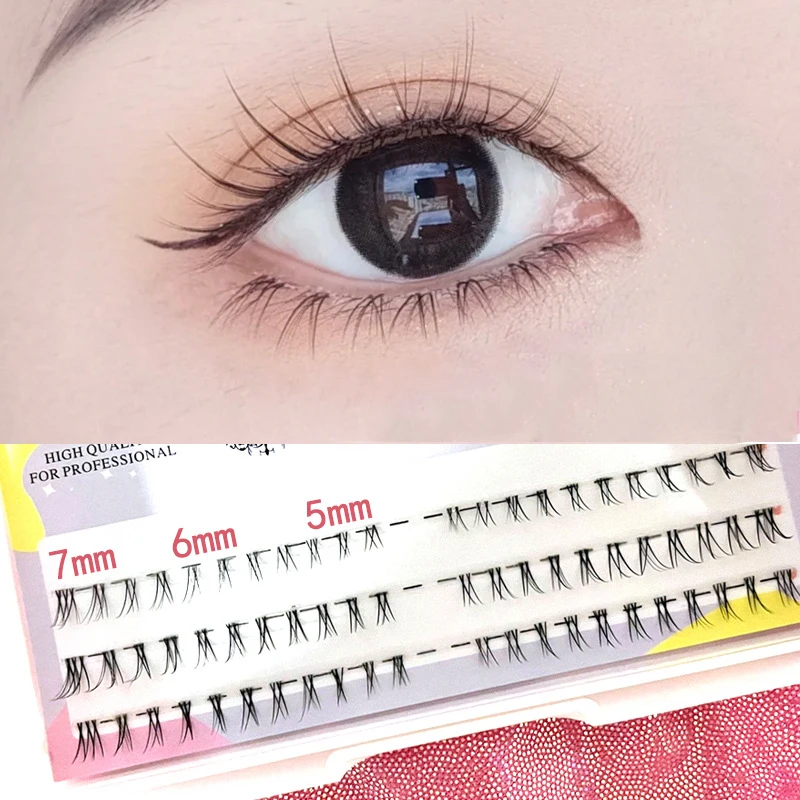 Air Lower Eyelashes Simulation Natural Mix 5mm 6mm 7mm Lashes ...