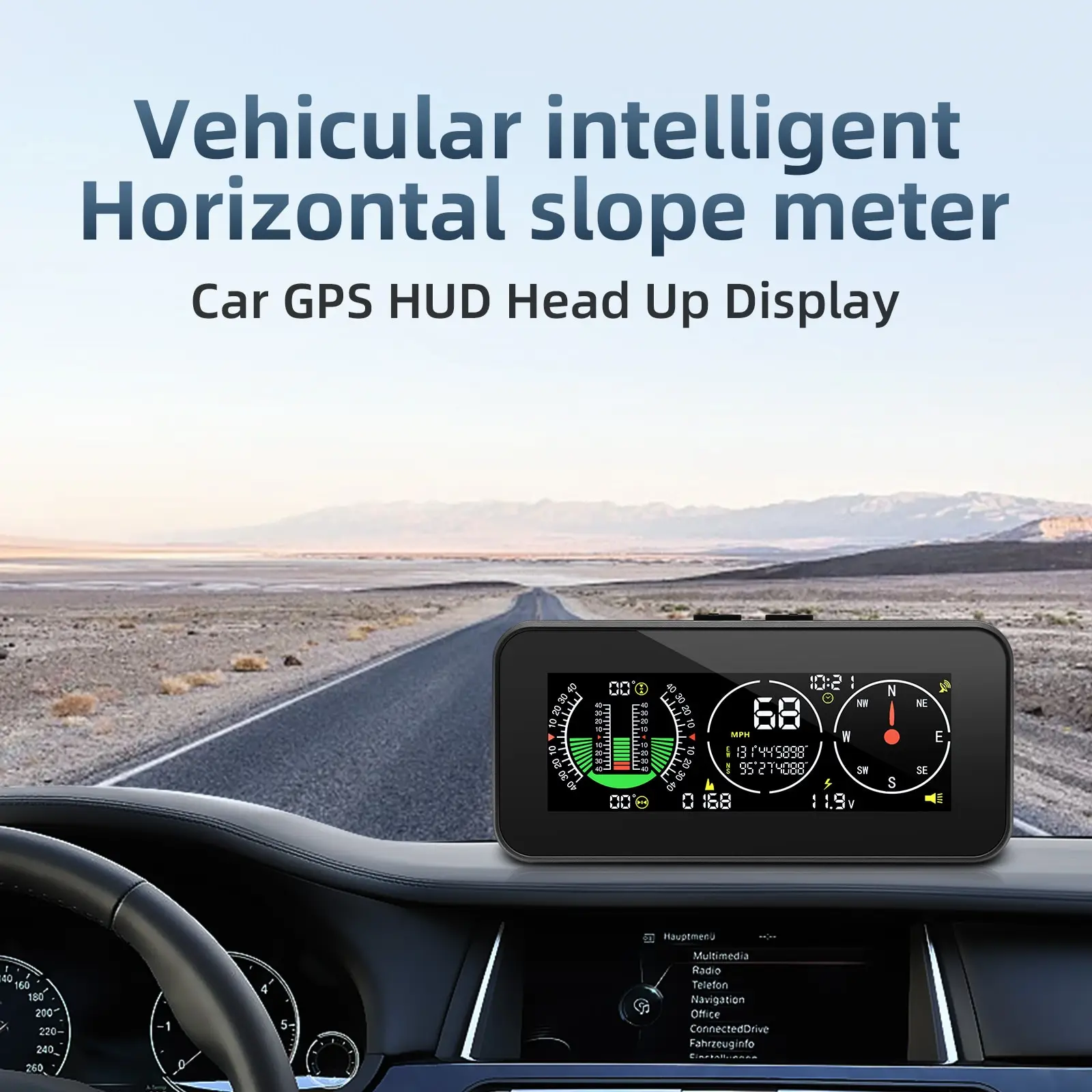 M60-Head-Up-Display-Car-GPS-HUD-Speedometer-Intelligent-Inclinometer ...