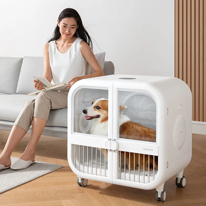 Pet-Hair-Dryer-Stand-Grooming-Dry-Box-Small-Silent-Dog-Household-Hair ...