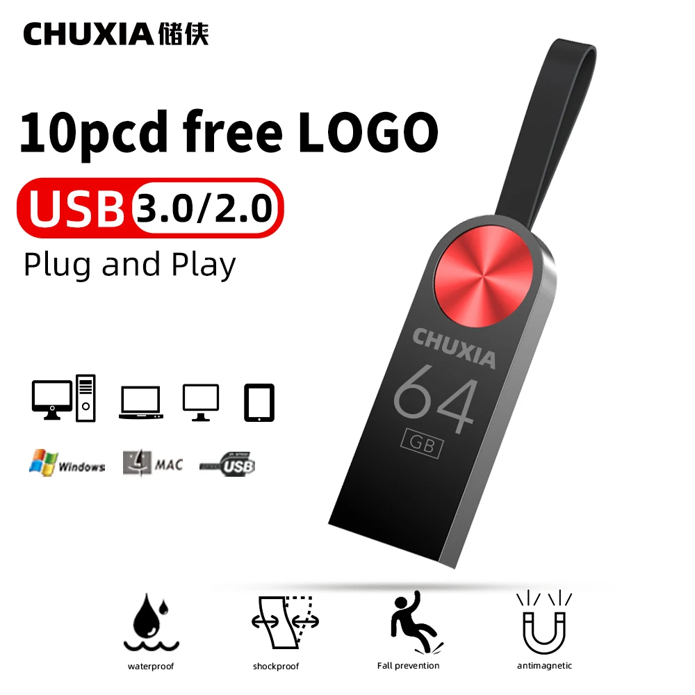 New-10Pcs-Flash-Drive-128GB-64GB-Metal-Pen-Drive-32GB-16GB-8GB-U-disk ...