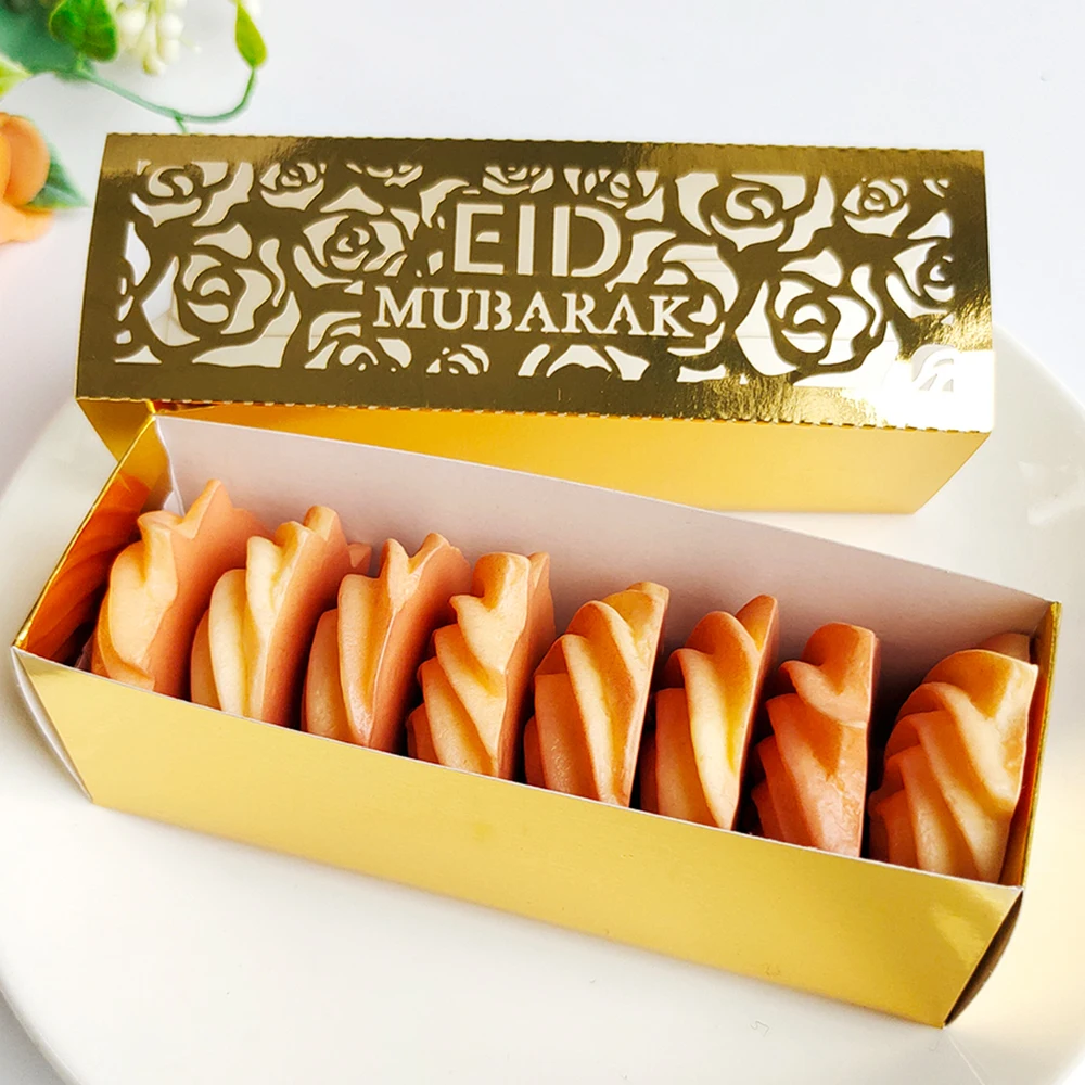10Pcs-Ramadan-Gift-Box-Eid-Mubarak-Candy-Cookie-Boxes-Gold-Hollow-Kids ...