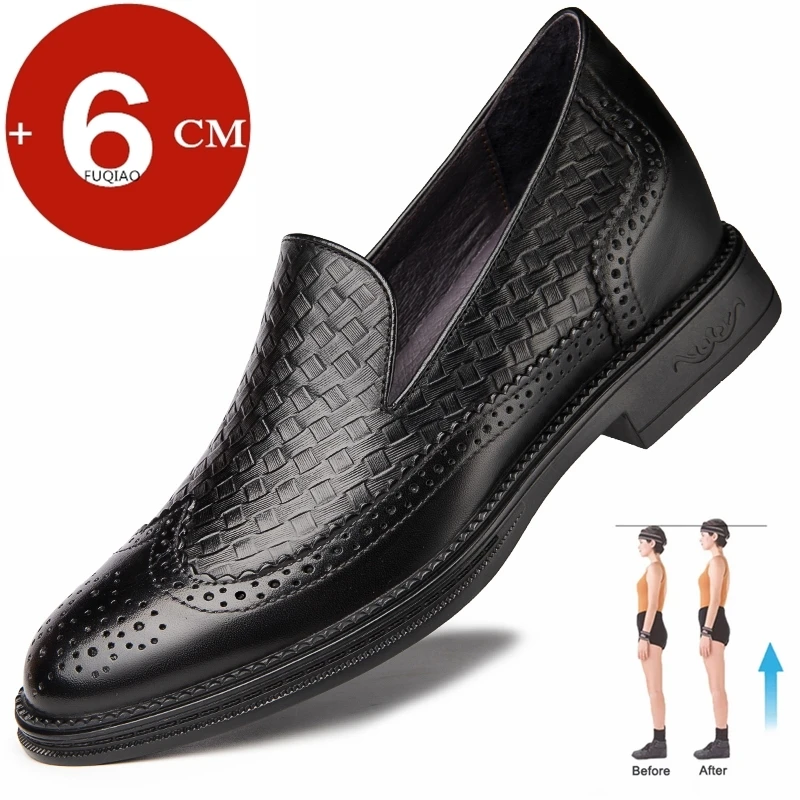 Men Elevator Dress Shoes Formal Office Oxford Wedding Party Matches ...