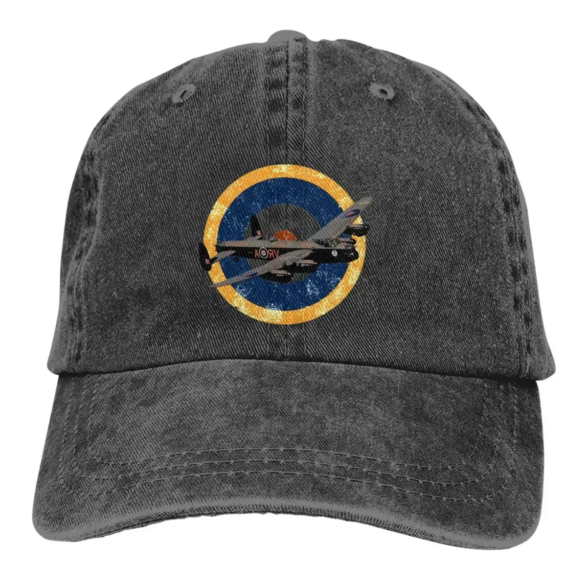 RAF-BRITISH-AVRO-LANCASTER-WW2-BOMBER-PLANE-Baseball-Cap-Peaked-Cap ...