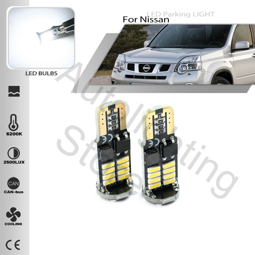 2pcs W5W T10 For Nissan X Trail X Trail T30 T31 2001 2013 LED Bulb Parking Light Clearance Lamp ...