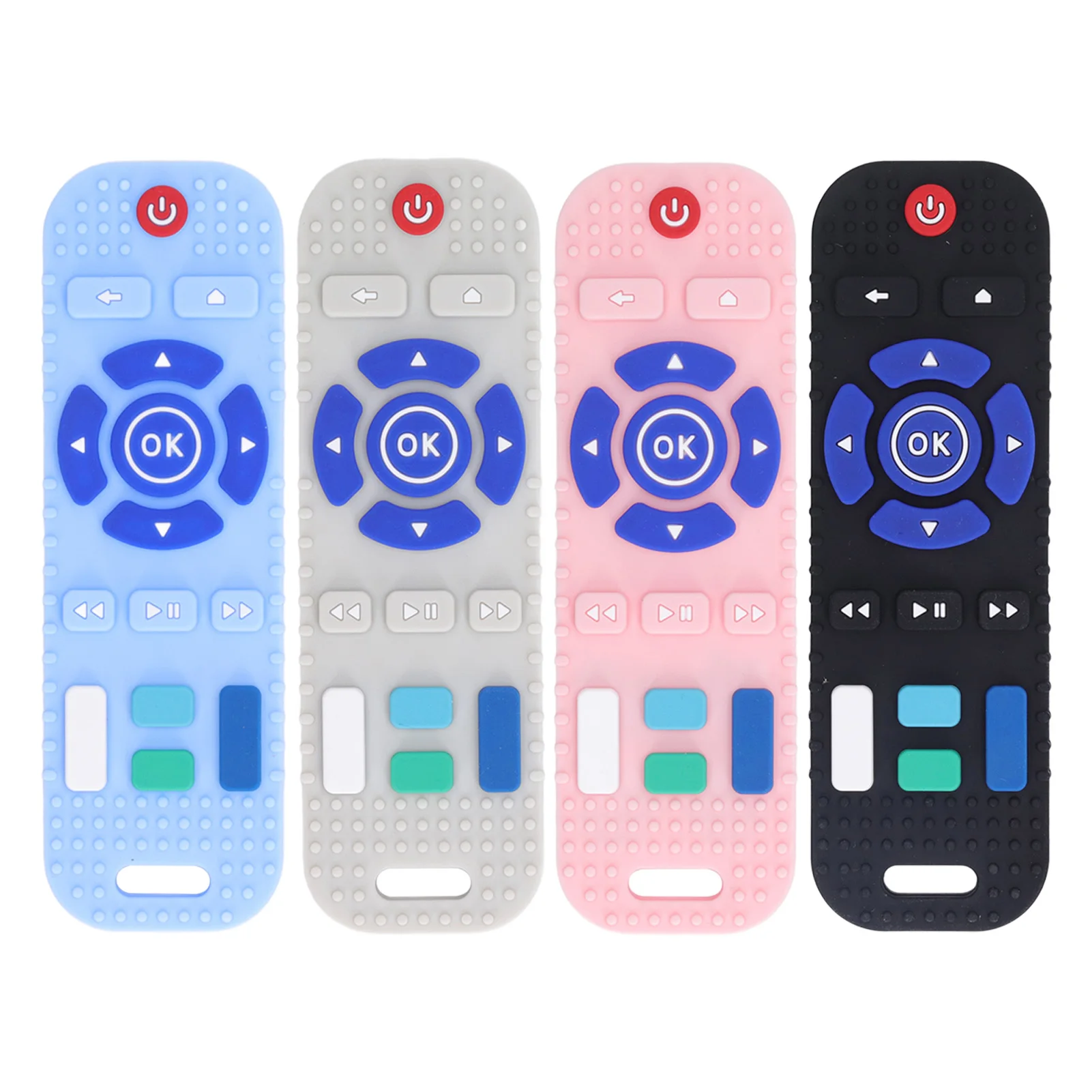 Baby-Control-Teething-Toy-Develop-Skill-Educational-TV-Remotes-Teething ...