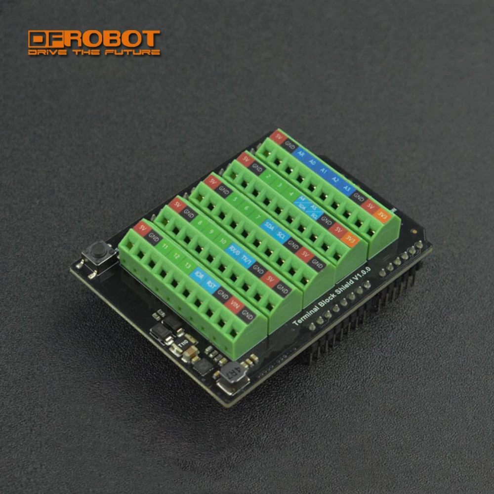 DFRobot-Escudo-de-bloque-de-terminales-para-Arduino-con-puerto-GND-de-3 ...