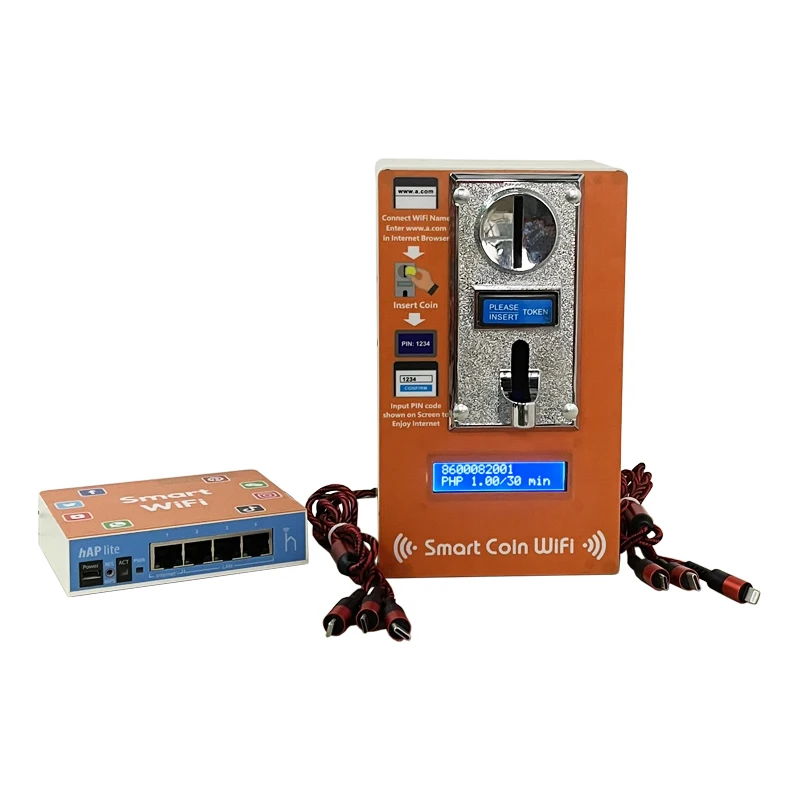 Low-end Version 4 Ethernet Ports Router Distributor Smart Coin Wifi ...