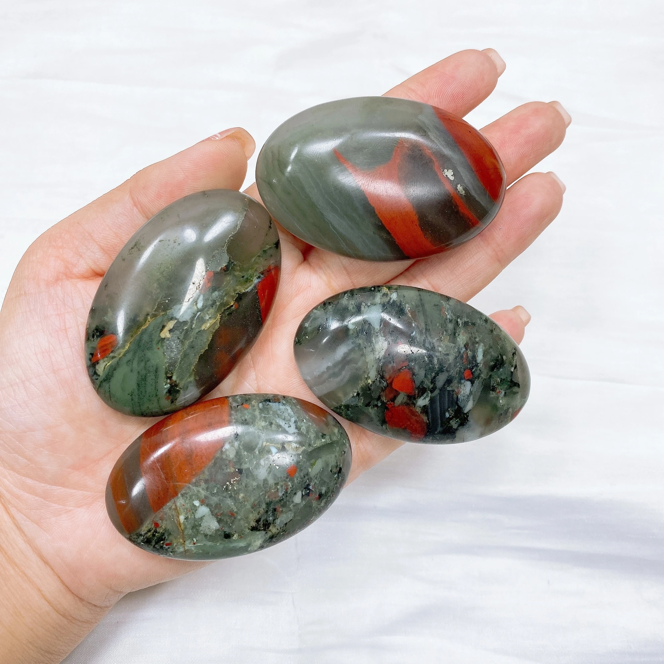 Natural-Red-Blood-Stone-African-hot-compress-Massage-Stone-Energy-Reiki ...