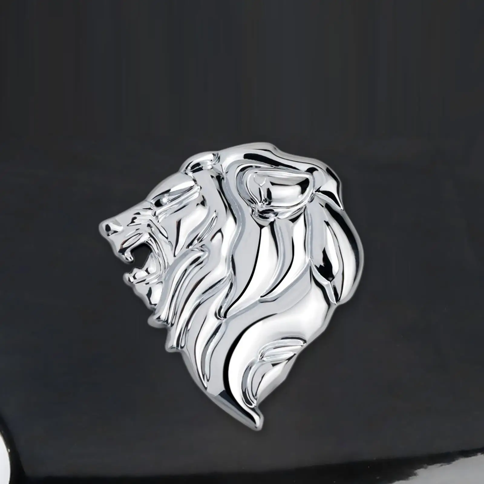 Silver Lion Logo Car