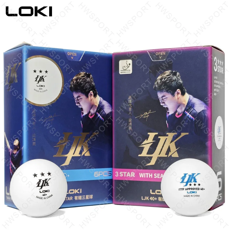 LOKI LJK 40+ Table Tennis Balls 3 Star ABS ITTF Approved Ping Pong ...