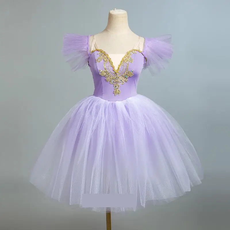 Long Professional Ballet Costume Classic Ballerina Performance Ballet ...