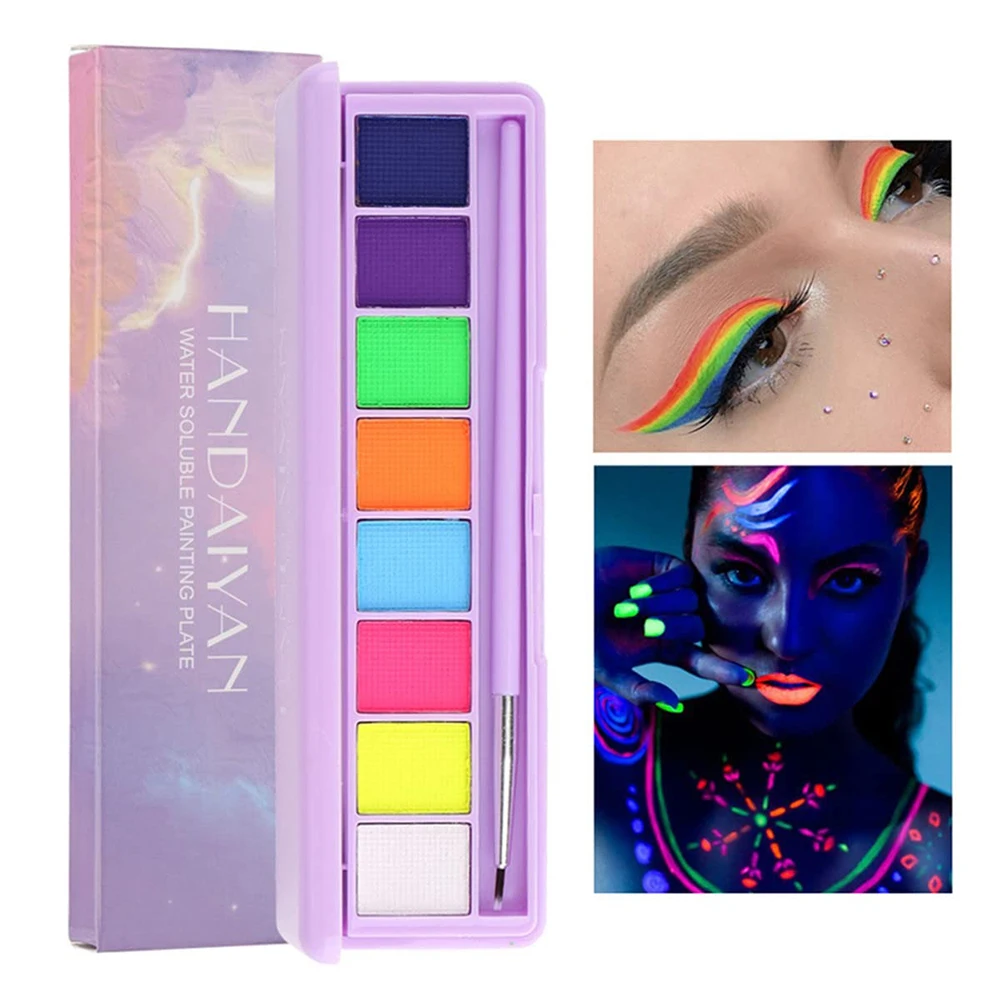 8-Colors-Body-Paint-Water-soluble-Luminous-Face-Paint-Cosplay-Makeup ...